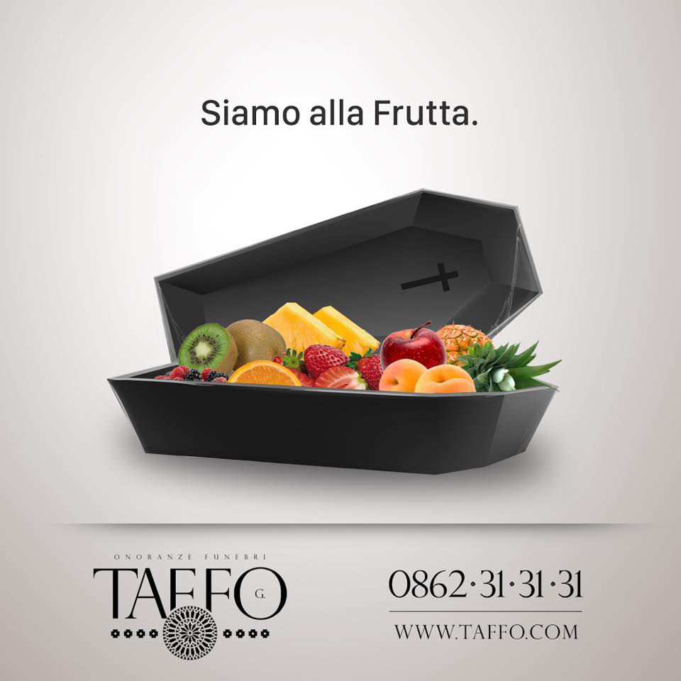 "La bara non potete portarvela da casa come i sacchetti di plastica ...